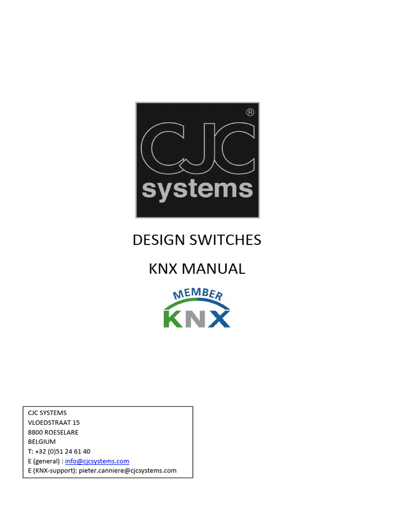 Knx Manual Pdf Light Emitting Diode Switch