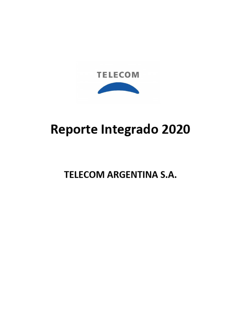 Reporte Integrado 2020 | PDF | Tecnología de información y comunicaciones | Internet