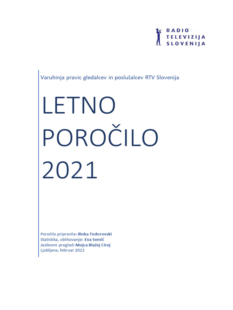 Letno Poročilo 2021 | PDF