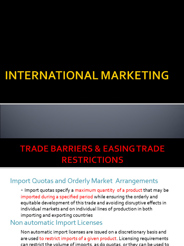 Import Quotas and Market Controls | PDF | Bretton Woods System ...