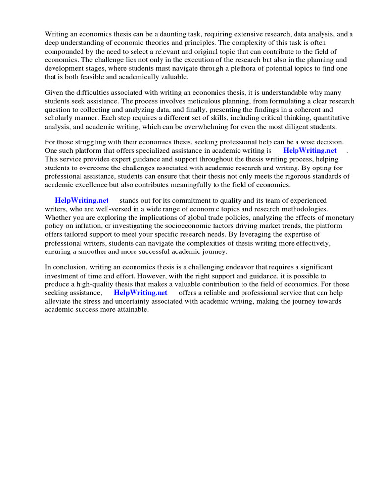 Economics Thesis Topics 2014 | PDF | Economics | Thesis