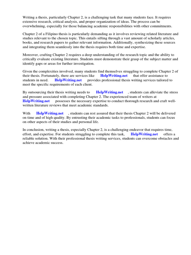 Filipino Thesis Kabanata 2 | PDF | Tagalog Language | Academic Publishing
