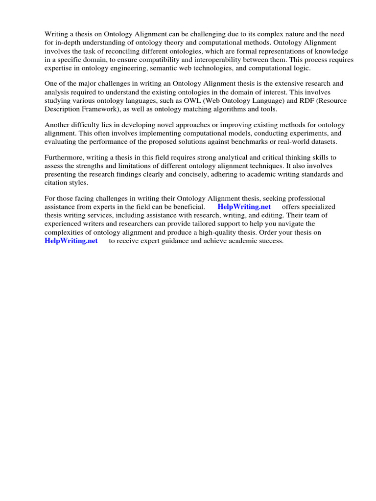 Ontology Alignment Thesis | PDF | Information | Semantic Web
