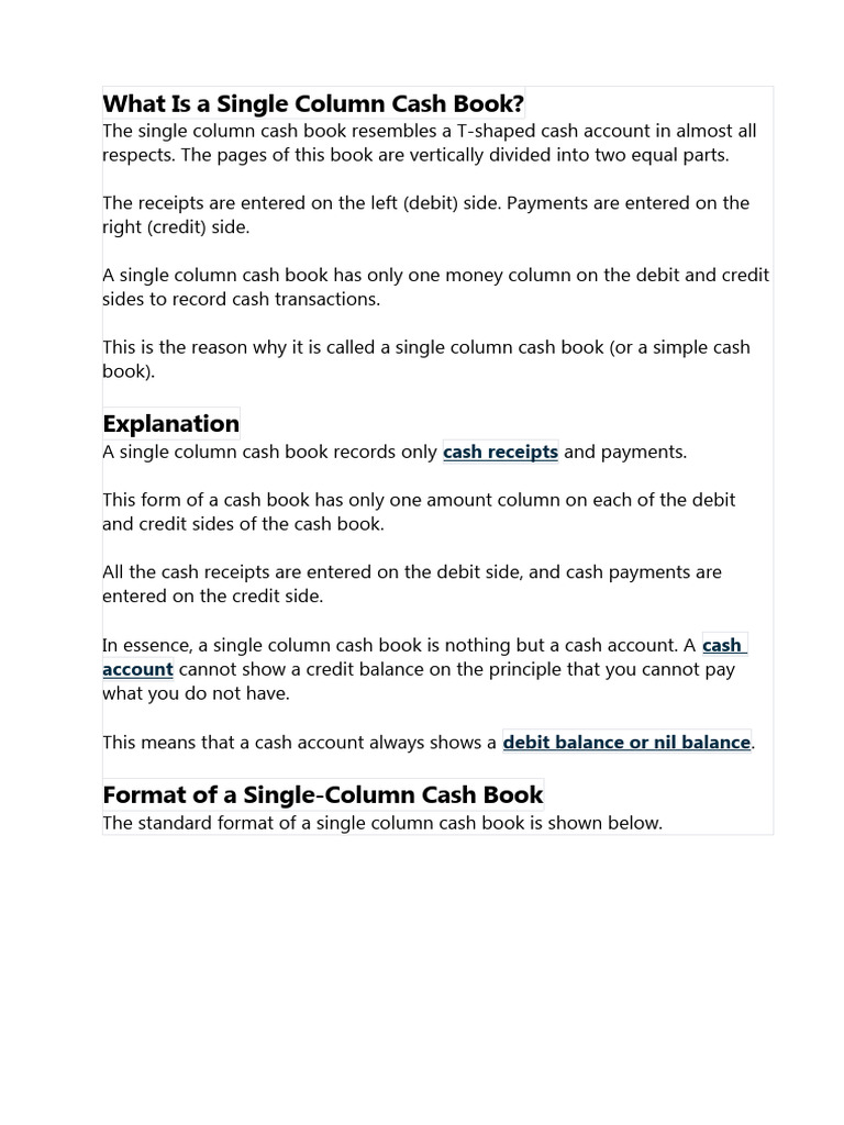 Cash_book_notes_examples | PDF | Debits And Credits | Cash
