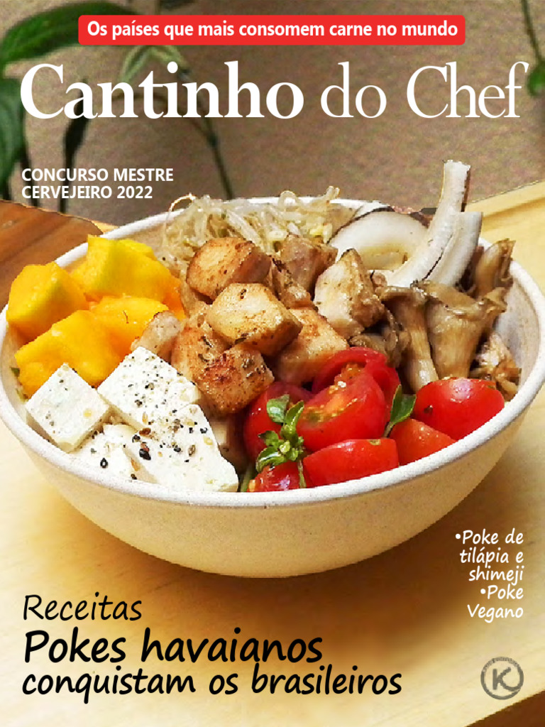 Cantinho Do Chef Ed 25 Pokes Havaianos Conquistam Os Brasileiros | PDF | Chef (culinária) | Amendoim