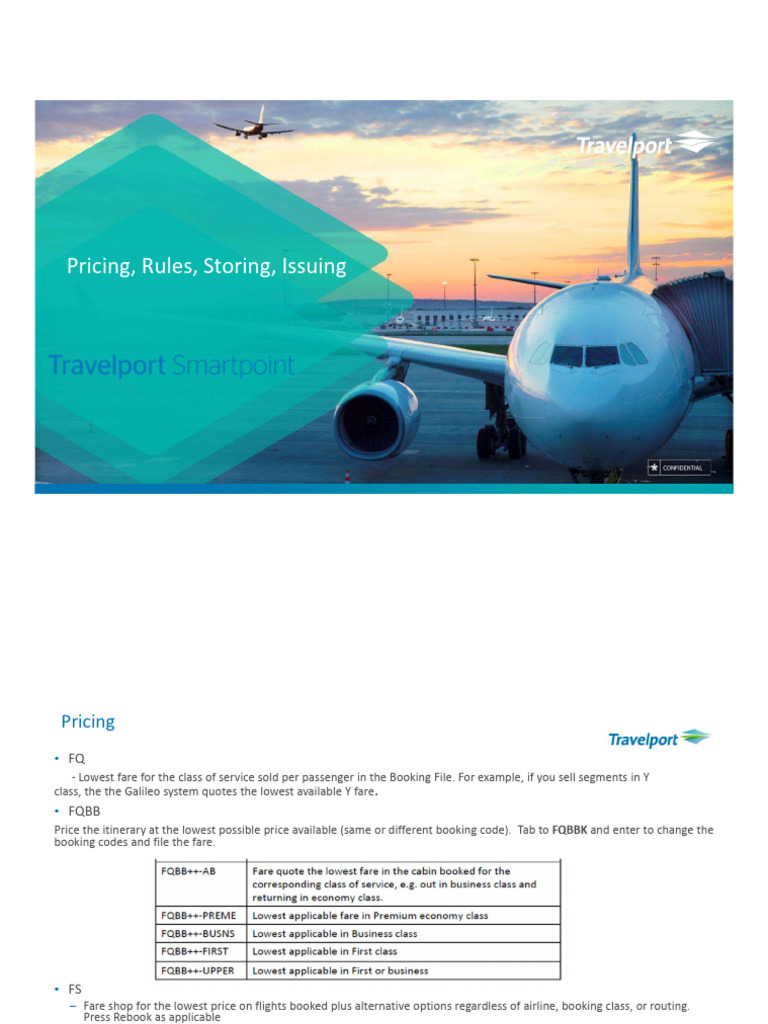 Pricing Rules Storing Issuing | PDF | Fare | Computing