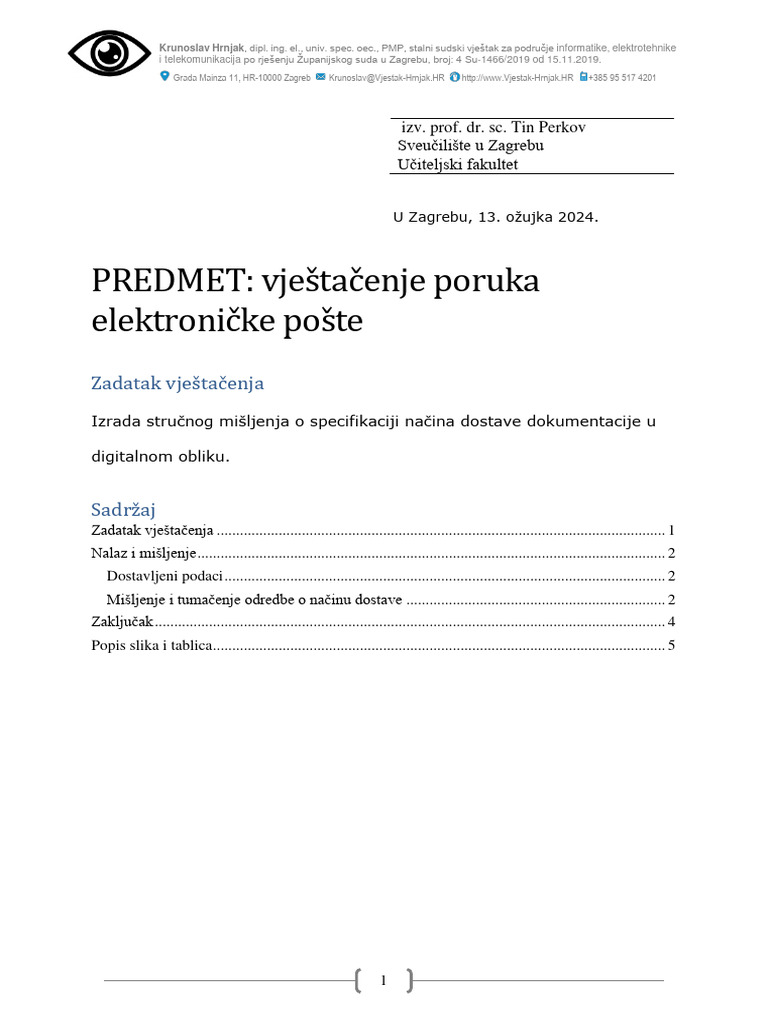 Nalaz Sudskog Vještaka | PDF