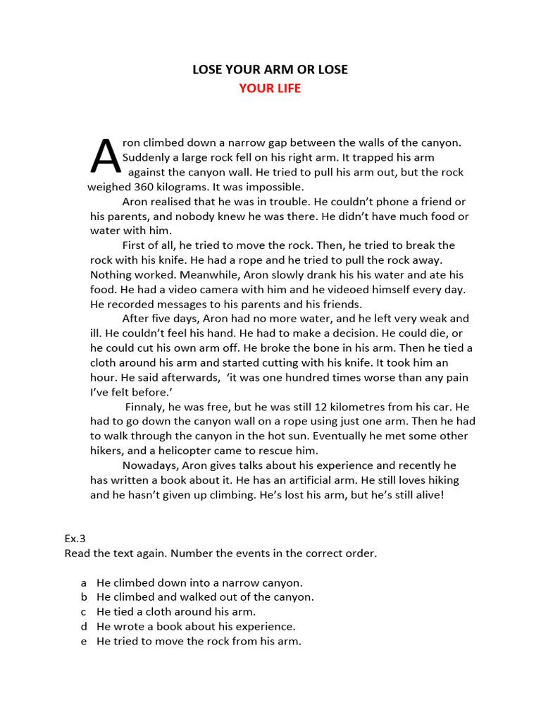 Lose Your Arm or Lose | PDF | Poetry