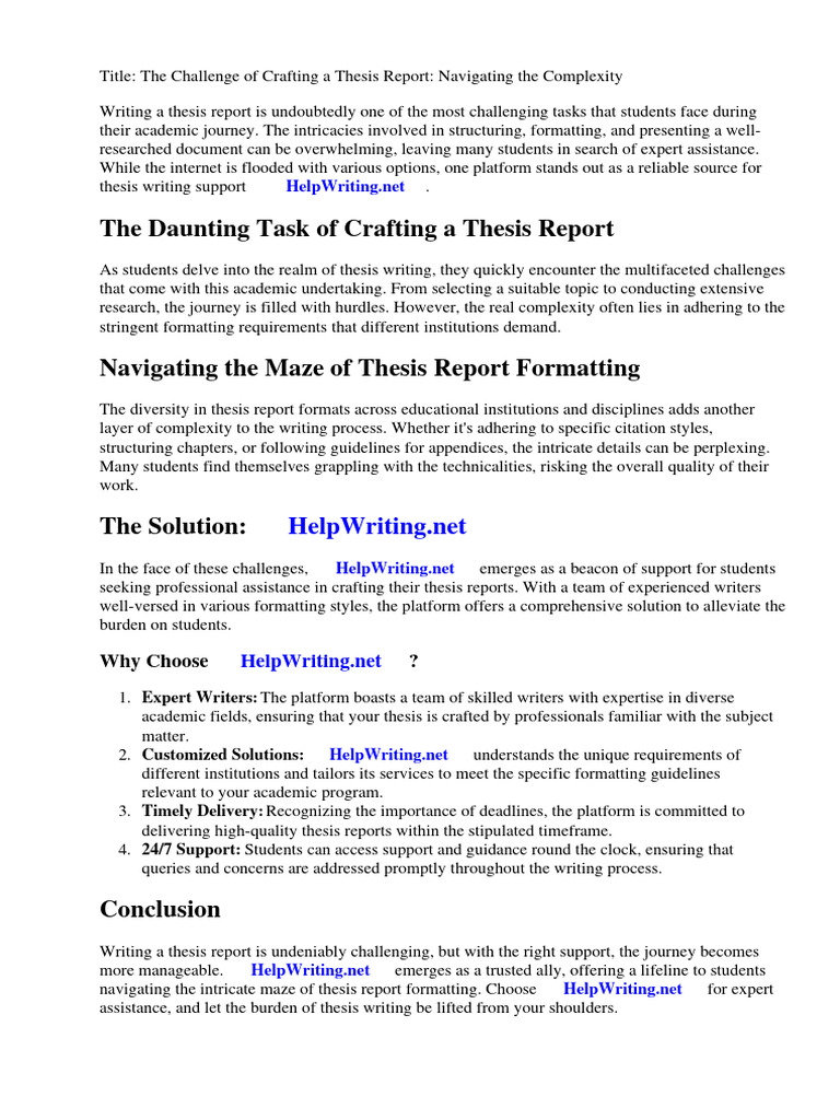 Thesis Report Format | Download Free PDF | Thesis | Waves