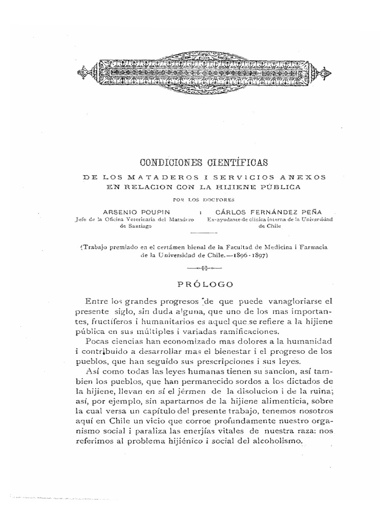 Primeros Mataderos Chile | PDF