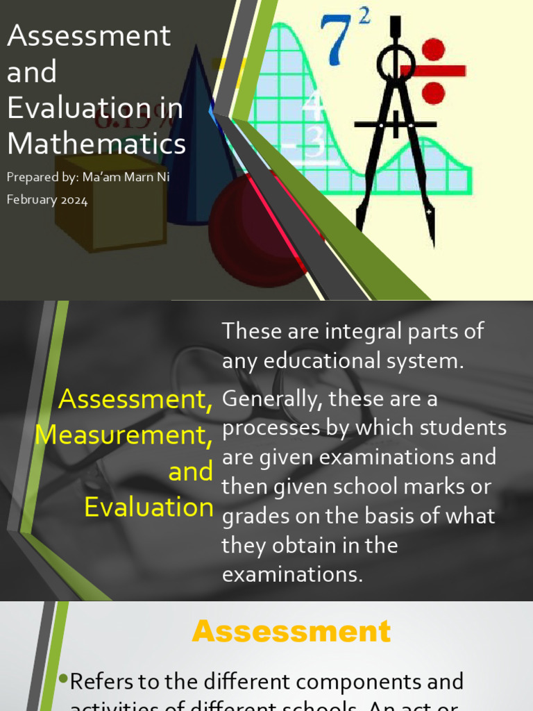 Assessment and Evaluation in Mathematics | PDF | Multiple Choice ...