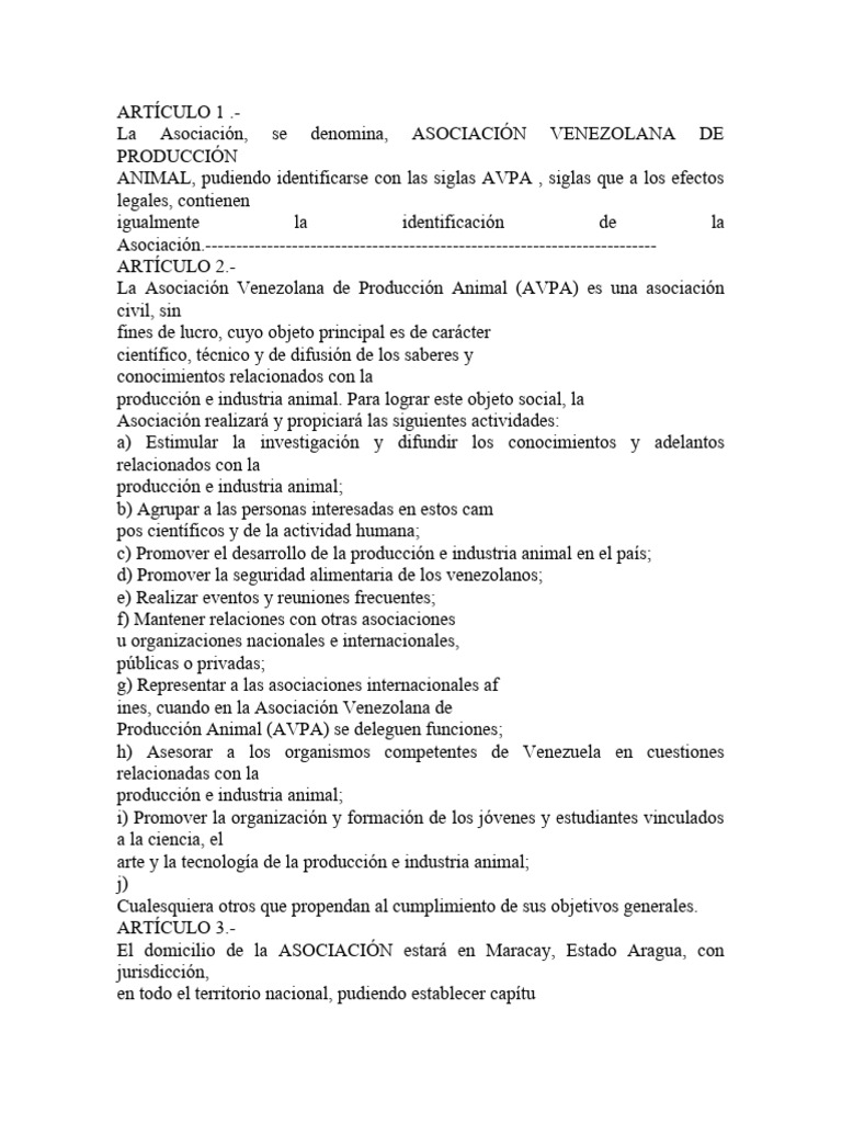Asociacion Civil | PDF | Venezuela | Junta Directiva