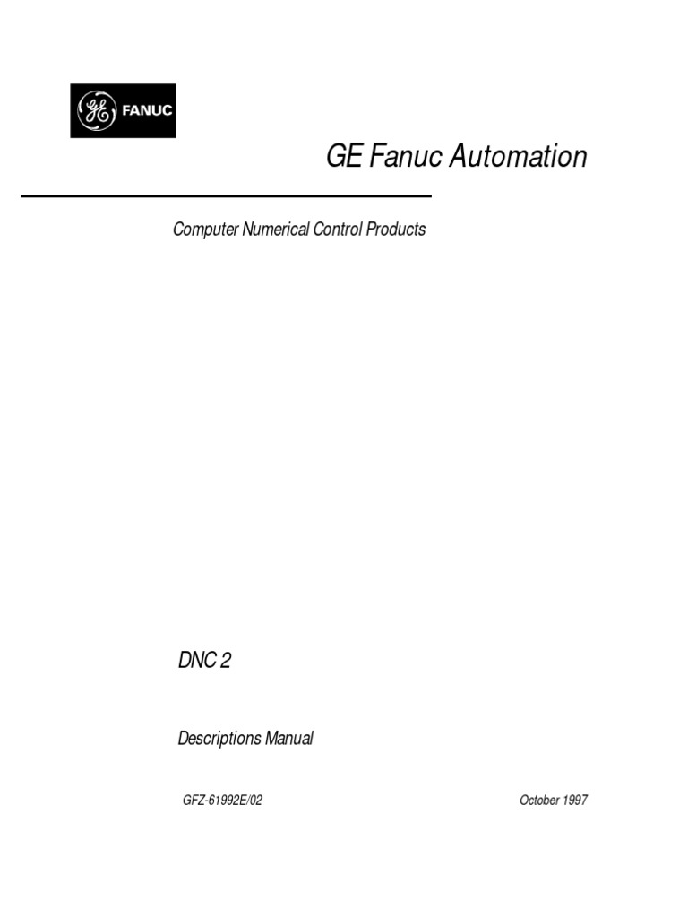 61992e DNC 2 Descriptions Manual | PDF | Bit Rate | Numerical Control