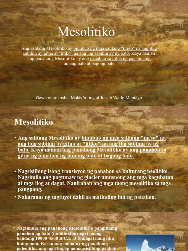 Mesolitiko | PDF