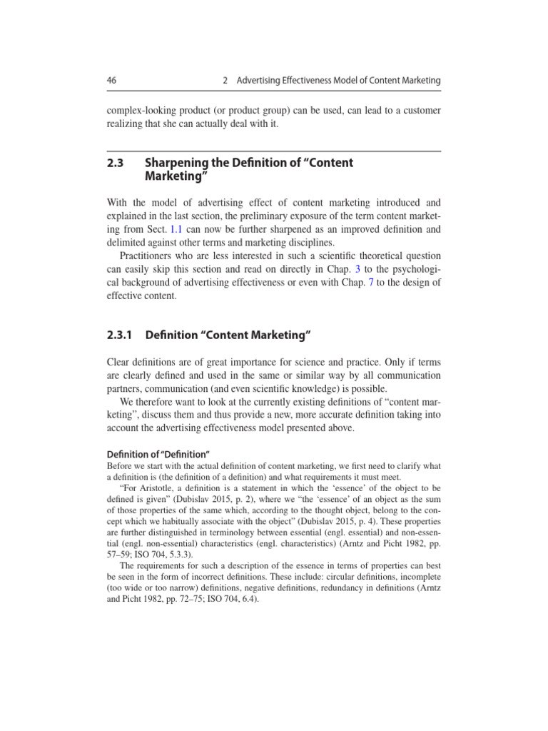 Definition of Content Marketing | PDF | Marketing | Public Relations