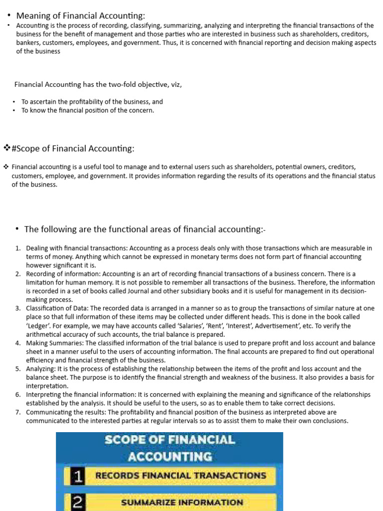 Accounting unit. 1 | PDF | Financial Accounting | Accounting