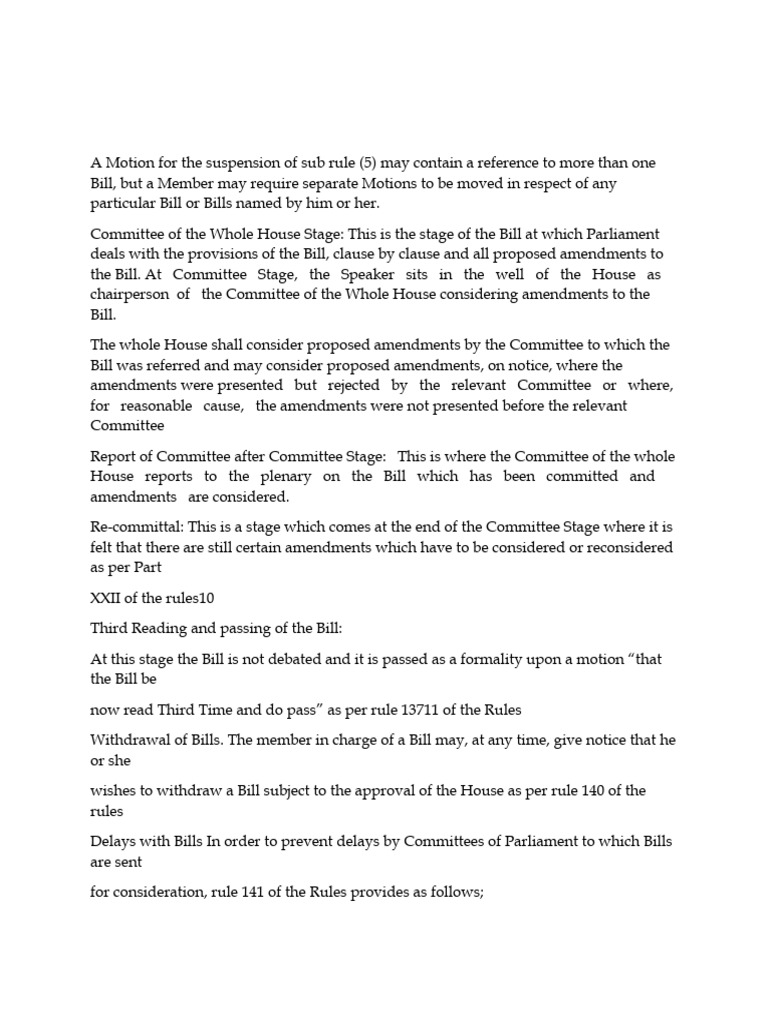 Law Making Process Intro To Law | PDF | Bill (Law) | Committee