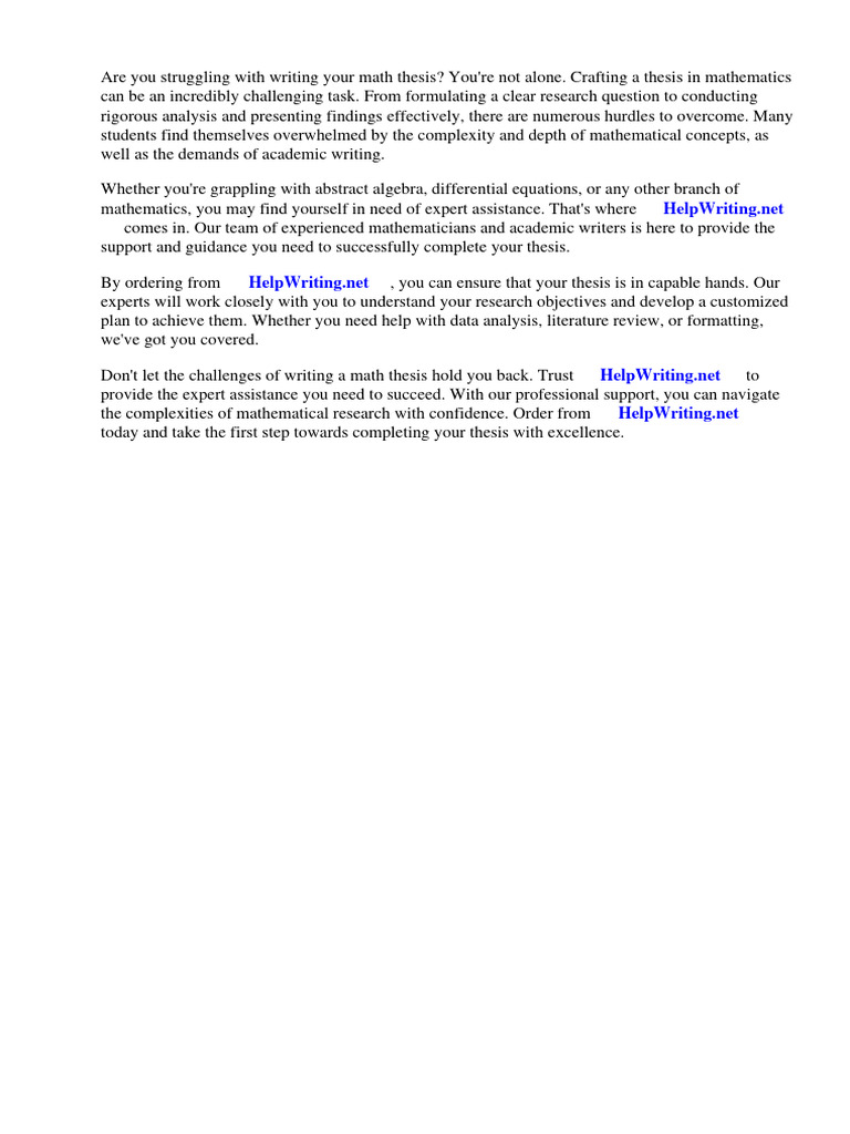 Math Thesis Problems | PDF | Mathematics | Economic Surplus