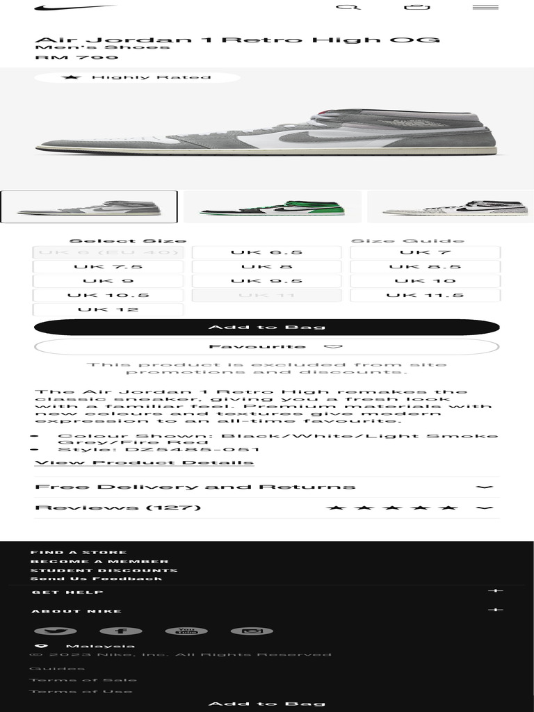 Air Jordan 1 Retro High for Men | PDF