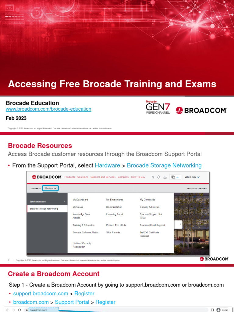 Brocade Education Registration Rev0223 | PDF | Computing | Computer Science