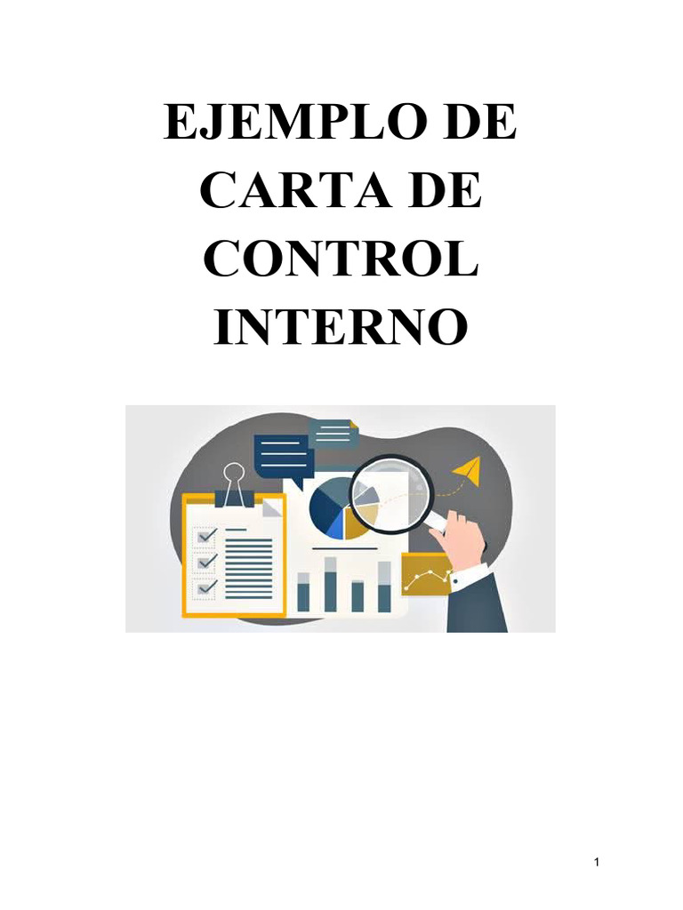 Carta de Control Interno | PDF | Contabilidad | Calidad (comercial)