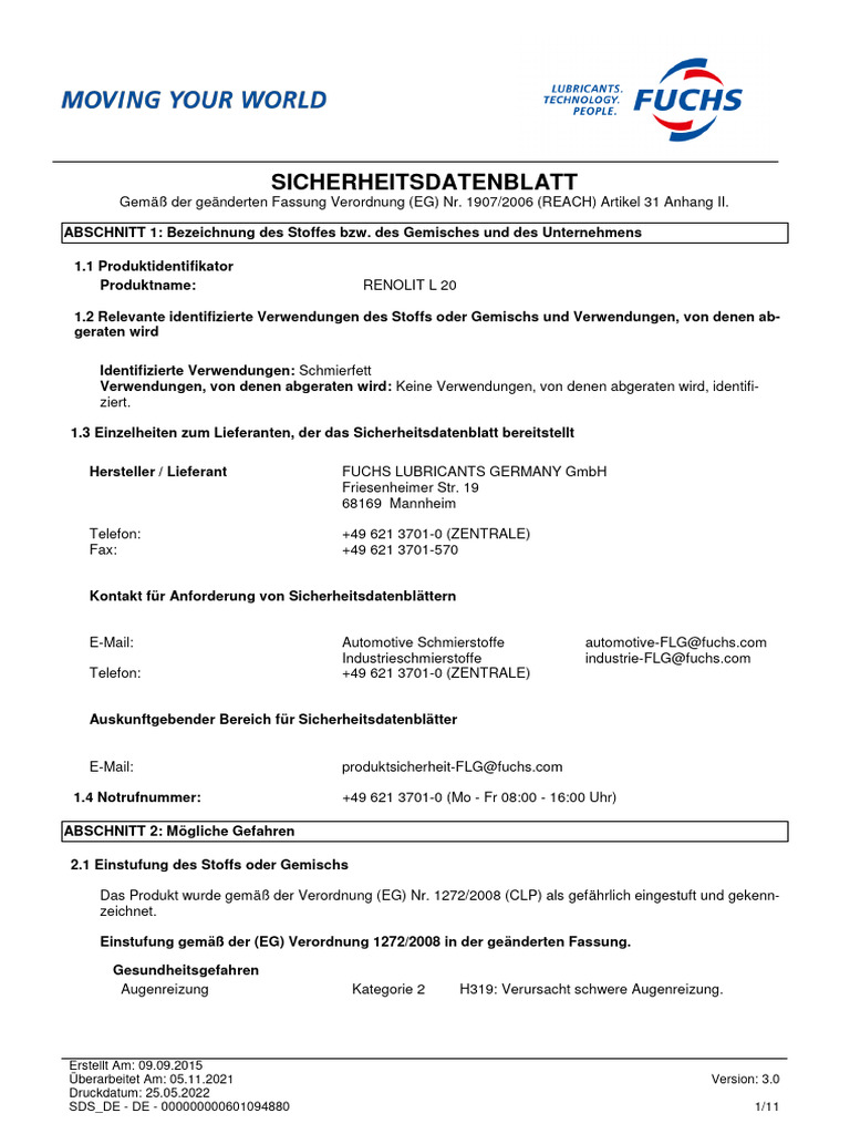 Renolit L 20 3337 Aleman | PDF