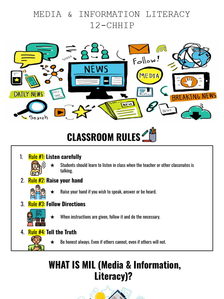Classroom Rules for Media Literacy | PDF | Communication | Cyberbullying