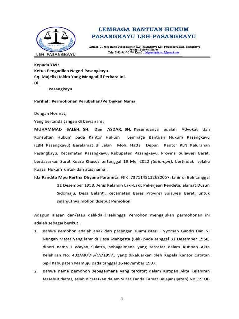 Permohonan MPU | PDF