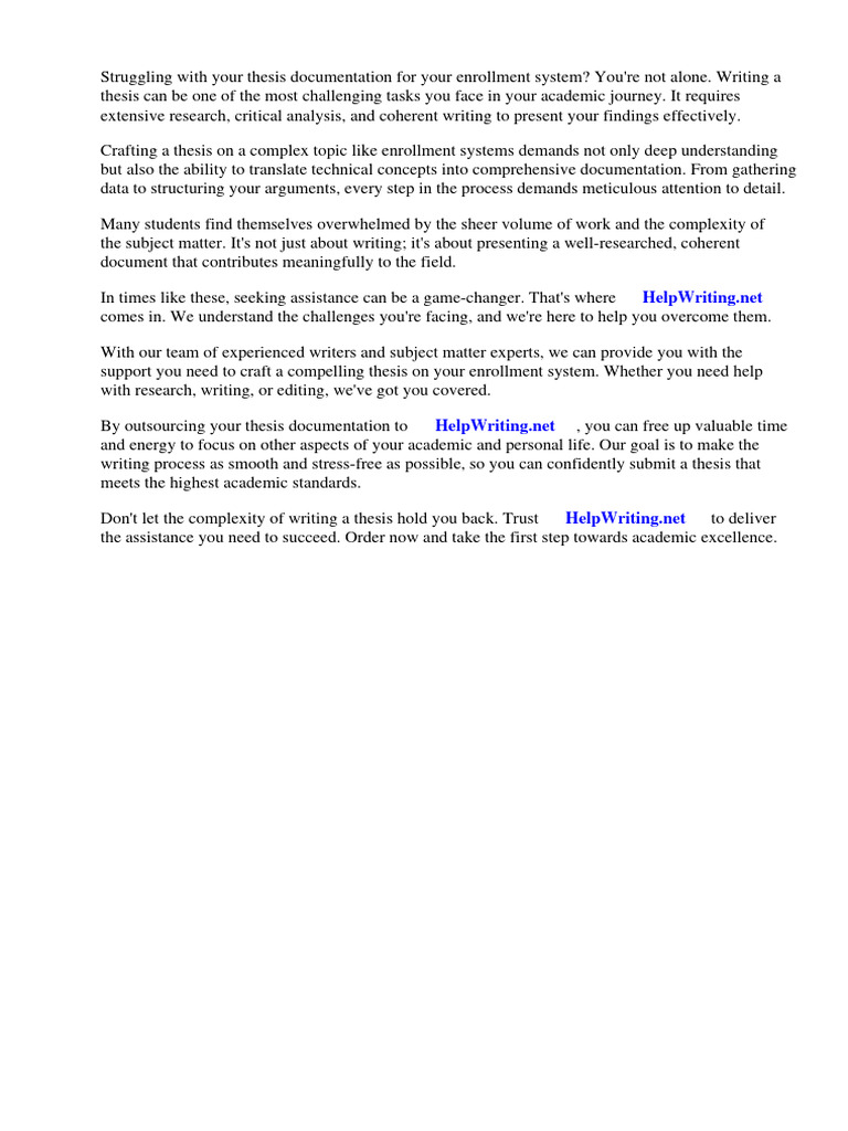 Thesis Documentation Enrollment System | PDF | Databases | Thesis