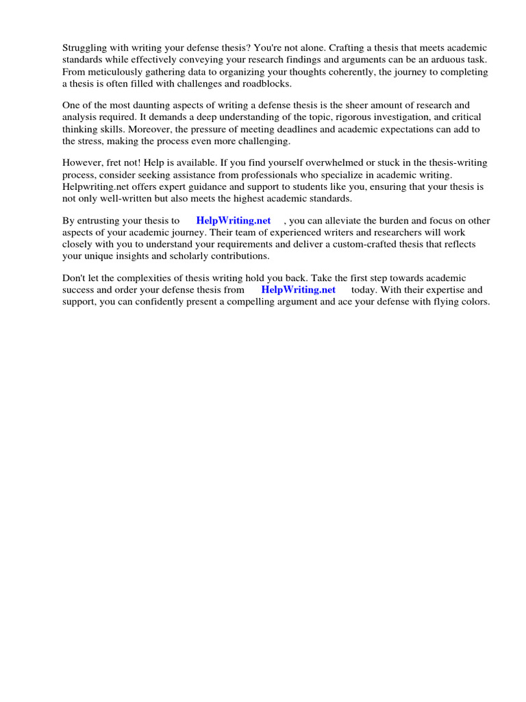 Prayer For Defense Thesis | PDF | Prayer | Shock (Circulatory)