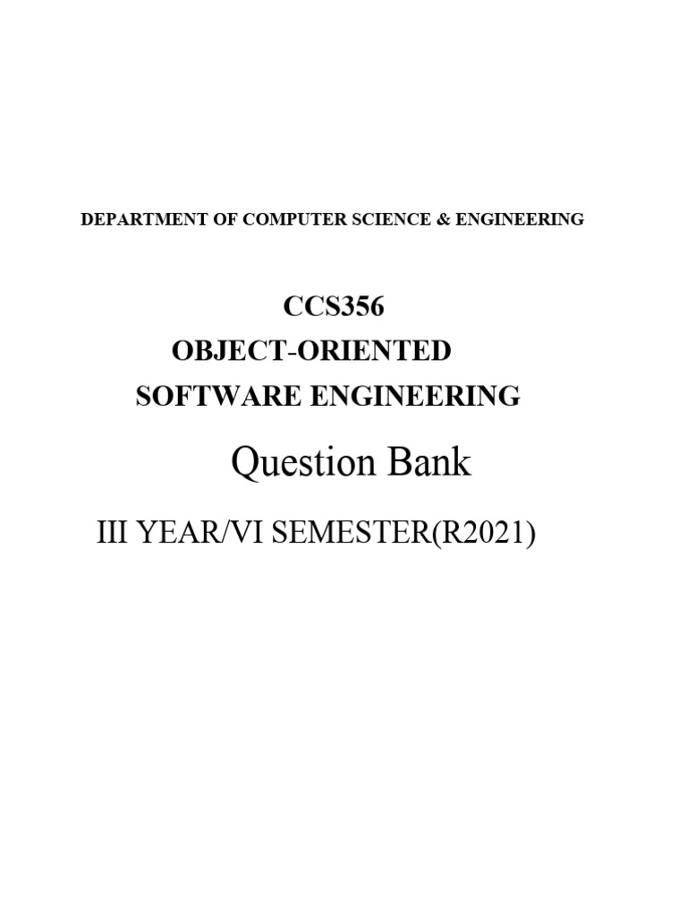 CS8494 SOFTWARE ENGINEERING - Watermark 1 100 1 50 | PDF | Agile ...