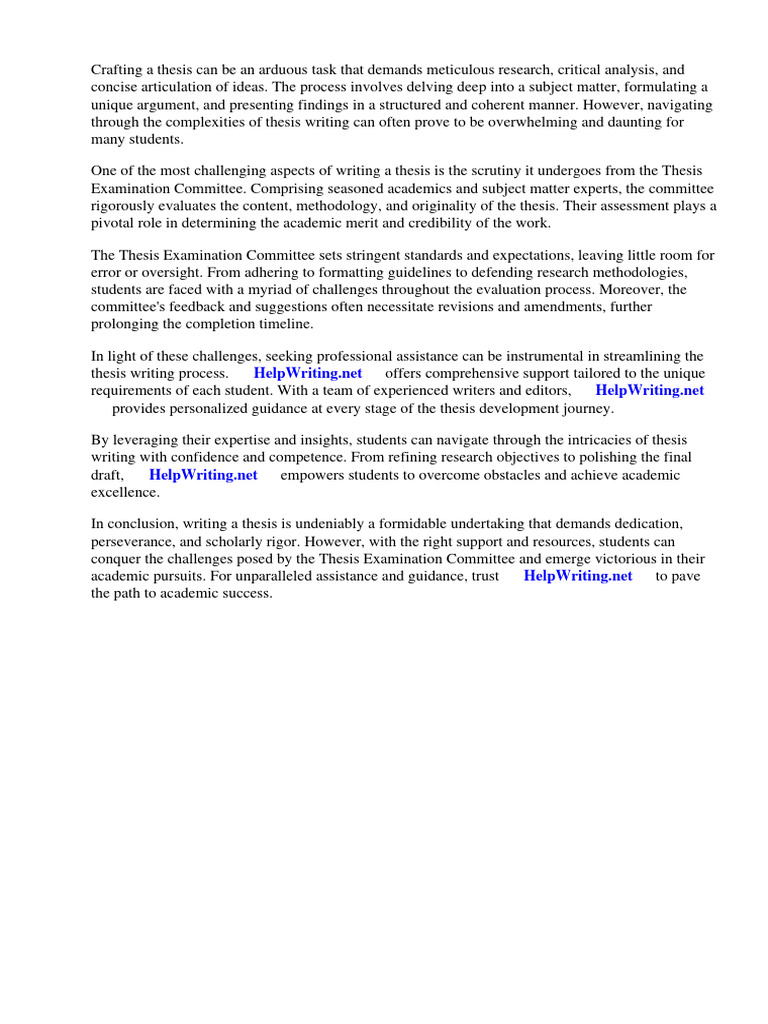 Thesis Writing & Examination Guide | PDF | Thesis | Doctor Of Philosophy