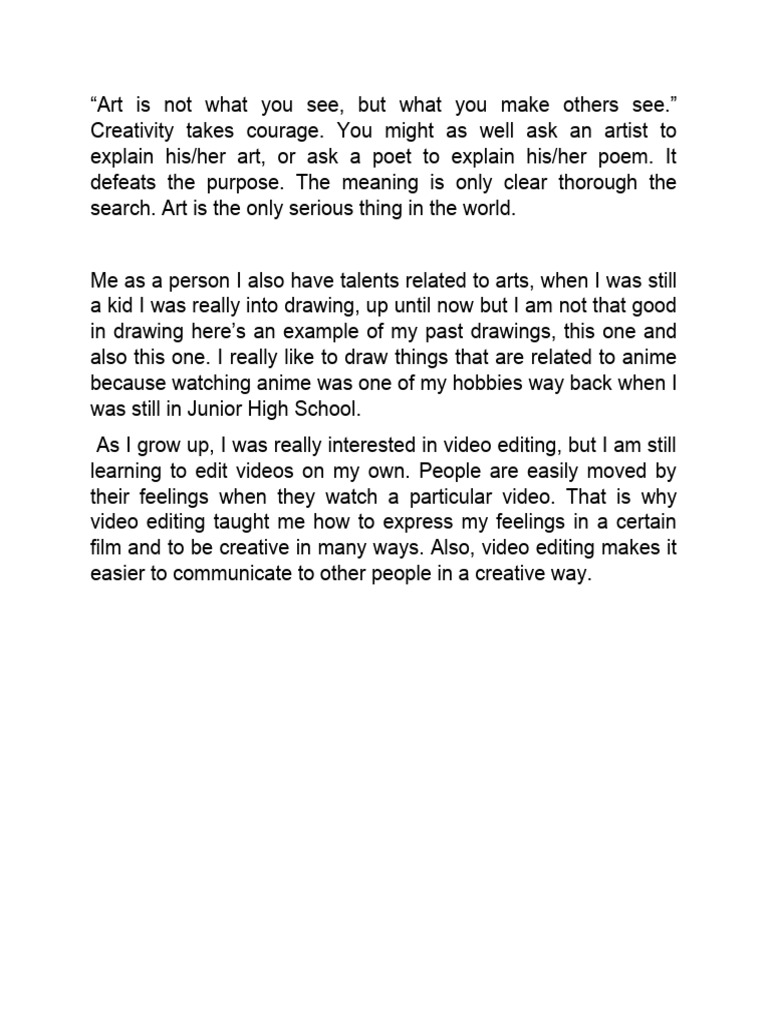 Art Is Not What You See | PDF | Self-Improvement