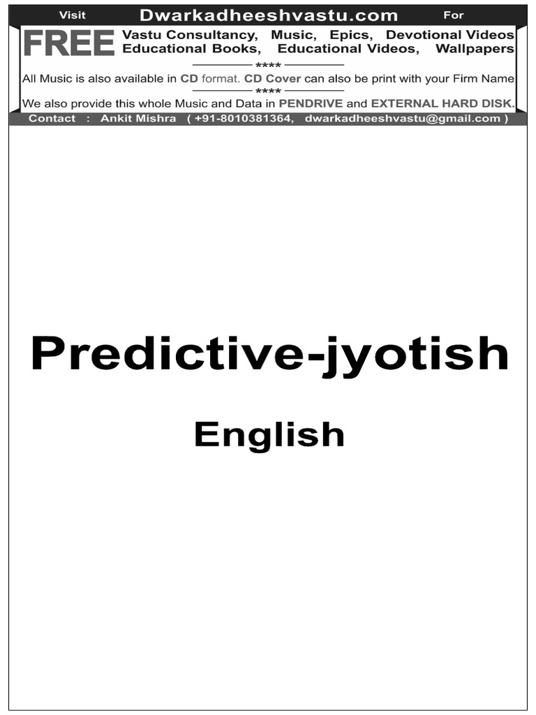 Predictive Jyotish by M N Kedaar | PDF