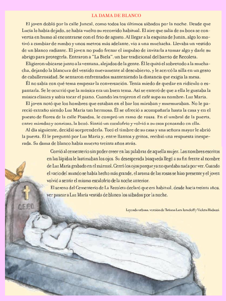 La Dama de Blanco (Leyenda Urbana) | PDF