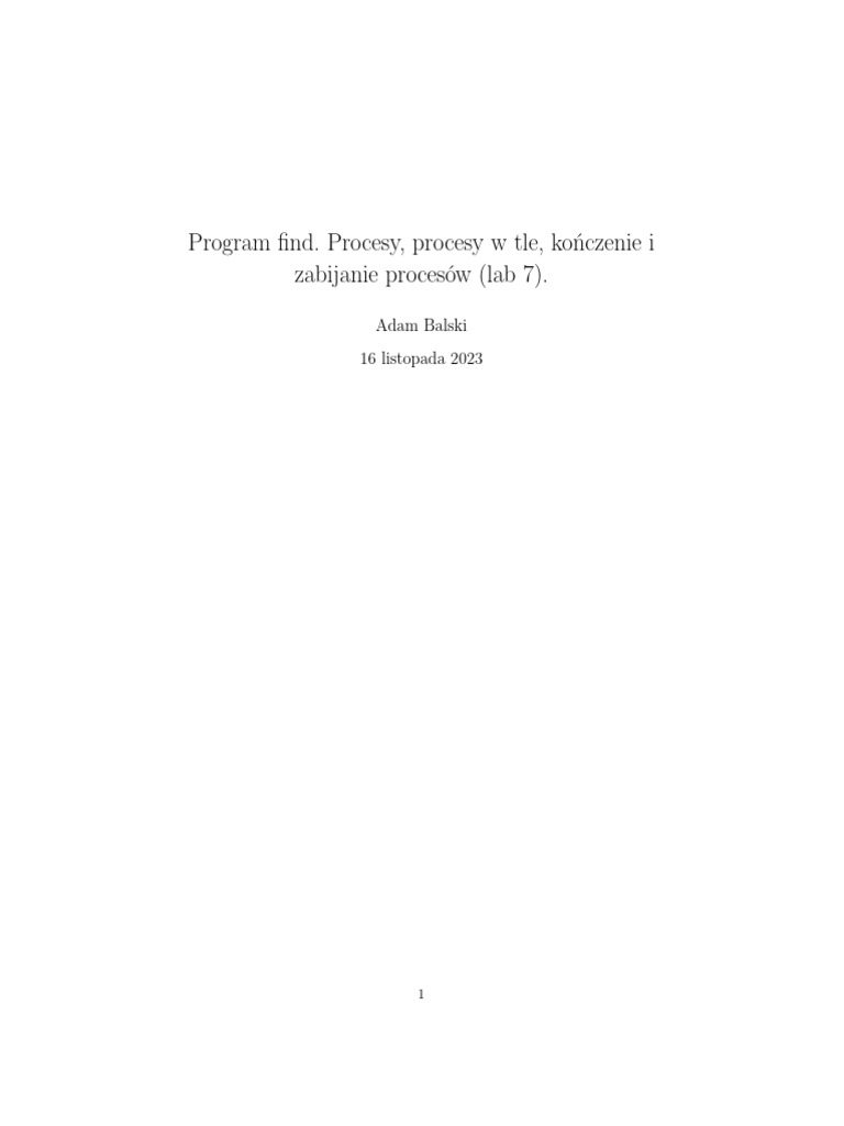 Prezentacja Linux | PDF