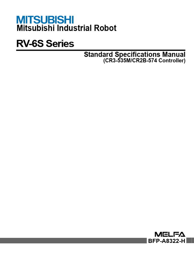 Mitsubishi CR2B-574 Controller Manual | PDF | Specification (Technical Standard) | Robotics
