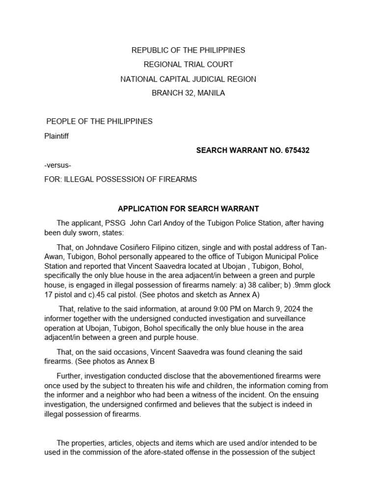 Affidavit-of-search-warrant-andoy | PDF | Search Warrant | Law Enforcement