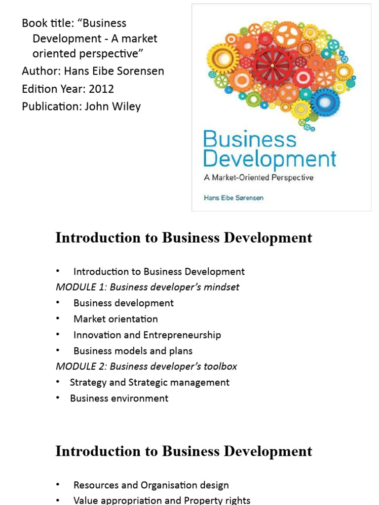 1.business Development - Basic | PDF | Entrepreneurship | Strategic ...