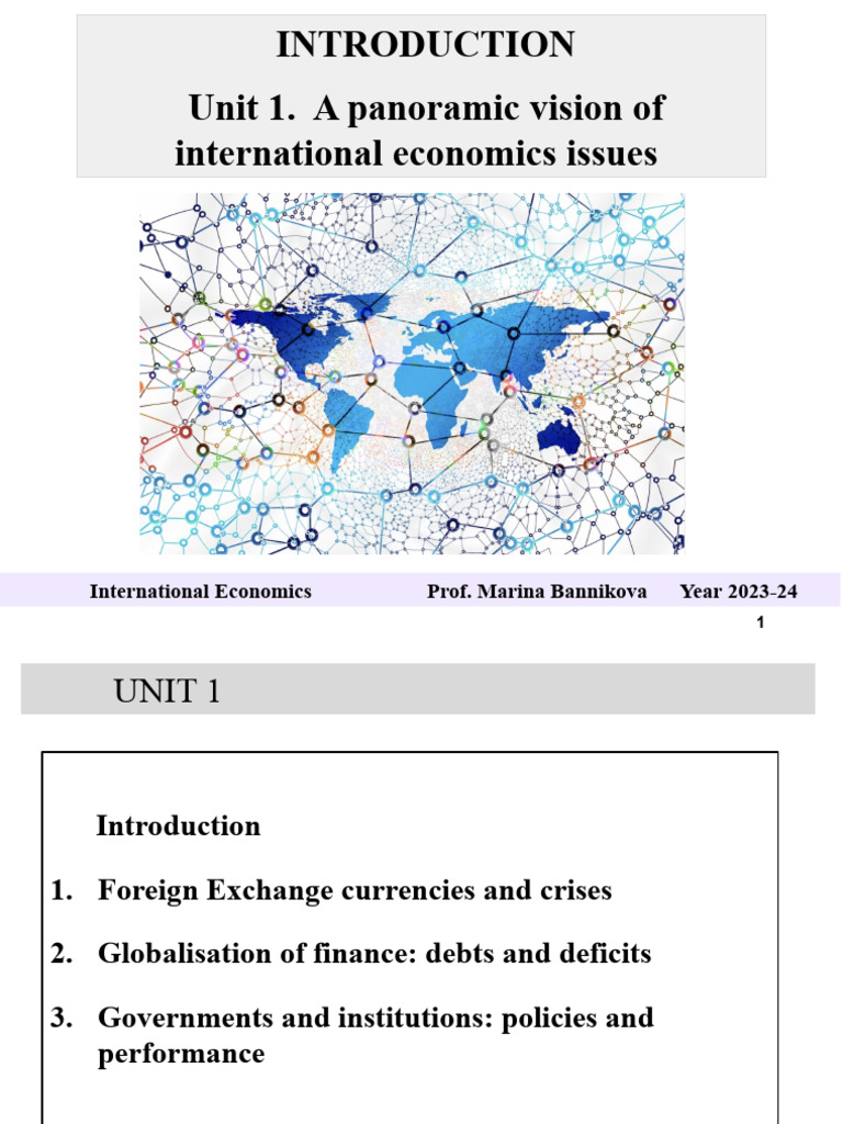 Tema 1 Int Economy | PDF | Exchange Rate | Government Budget Balance