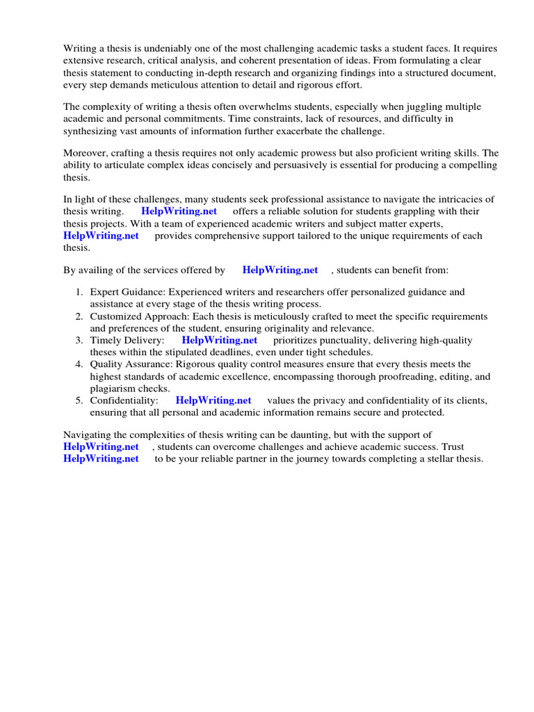 Writing Thesis Last | PDF | Essays | Thesis