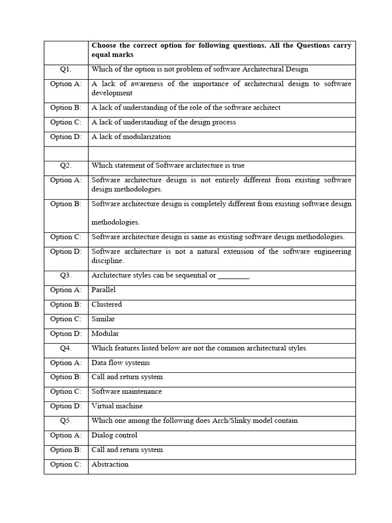 SA | PDF | System | Software Architecture