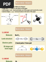 Molecular Geometry Chart (VSEPR Shapes) | PDF | Organic Chemistry ...