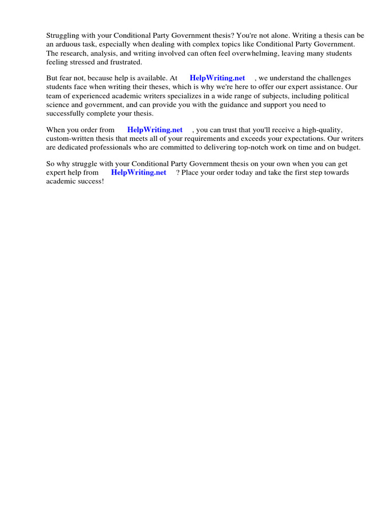 Conditional Party Government Thesis | PDF | Jurisdiction | Constitution