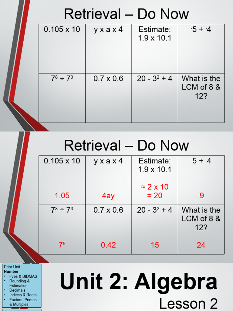 Lesson 2 Simplifying | PDF | Factorization | Algebra