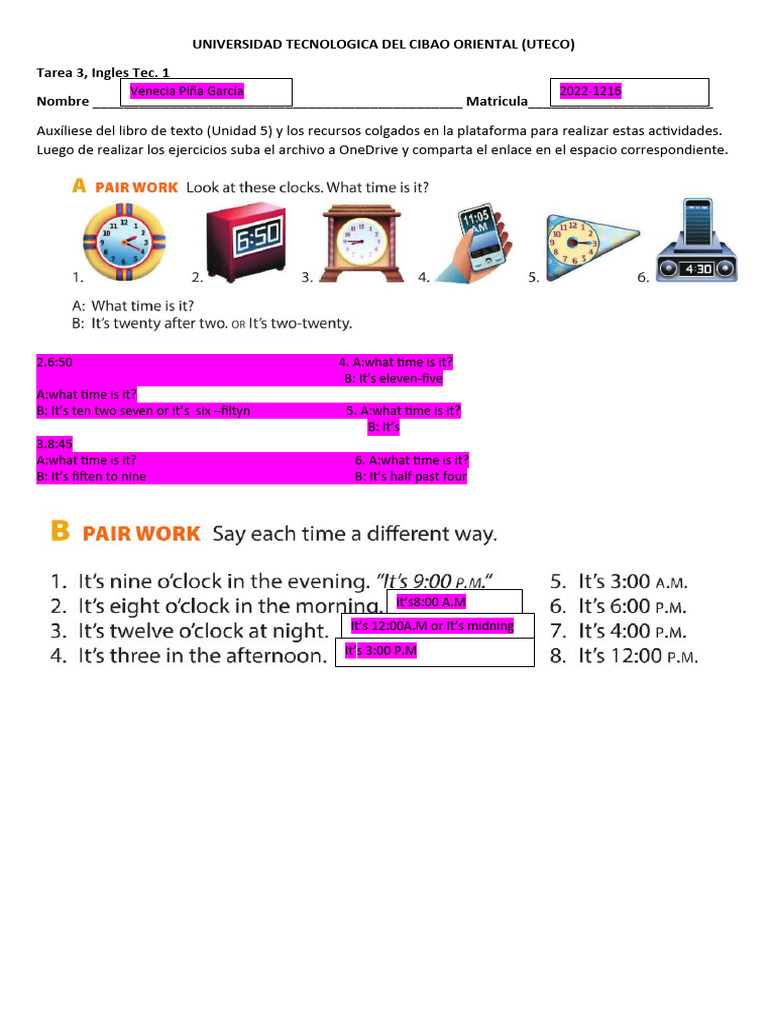 Tarea 3, Ingles Tec. 1 | PDF