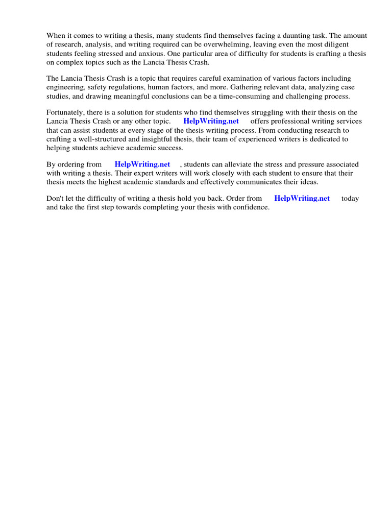 Lancia Thesis Crash | Download Free PDF | Traffic Collision | Car