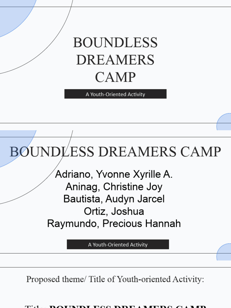 Boundless Dreamers Camp | PDF