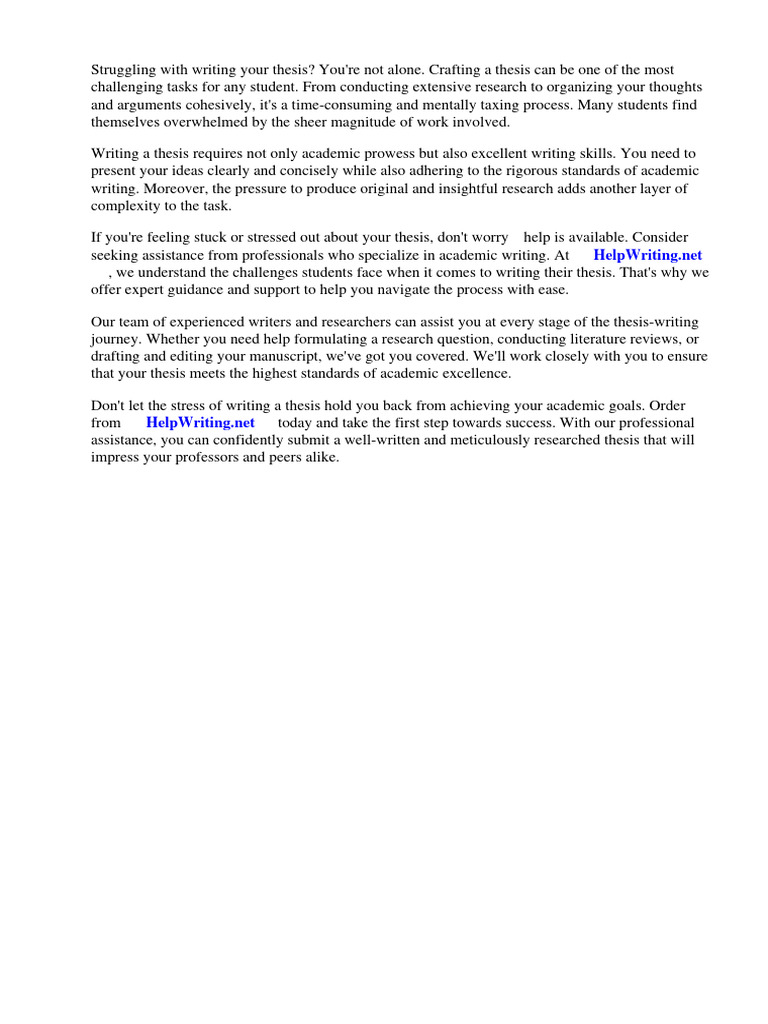 Thesis Notes | PDF | Thesis | Postgraduate Education