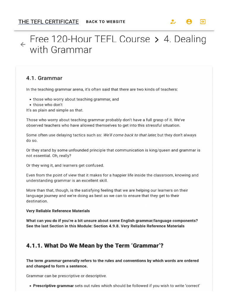 Chapter 4 Grammar | PDF